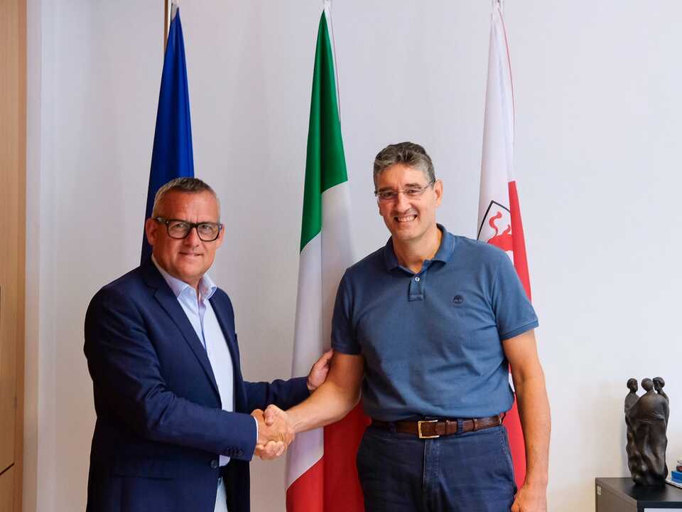 Hochbau: Landesrat Bianchi trifft neuen Abteilungsdirektor Springhetti ...